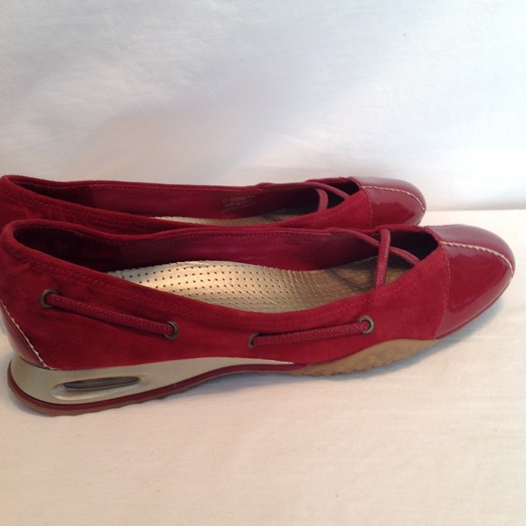 Cole Haan | Shoes | Cole Haan Red Suedepatent Leather Loafer Nwob ...